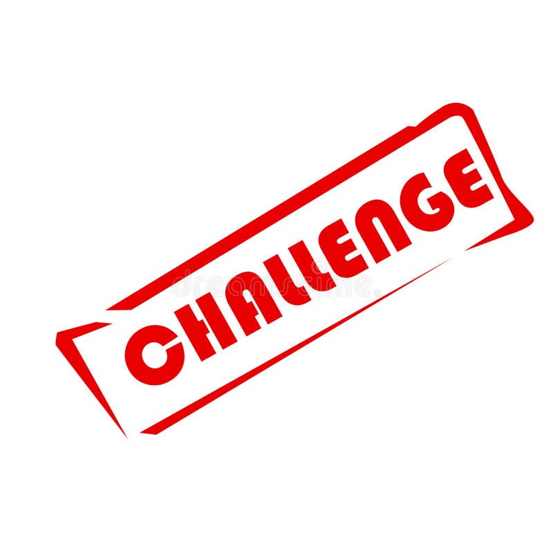 Challenge Stamp Icon on a White Background. Vector Illustration Stock ...