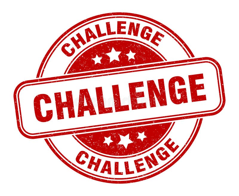 Challenge stamp stock vector. Illustration of sign, grungy - 120829657