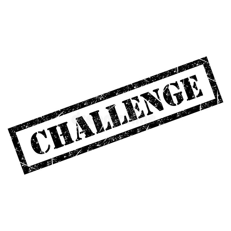 Challenge Stamp Symbol, Label Sticker Sign Button, Text Banner Vector ...