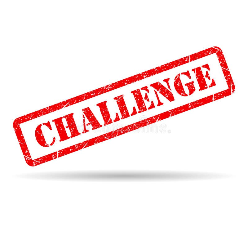 Challenge Stamp Symbol Shdadow, Label Sticker Sign Button, Text Banner ...