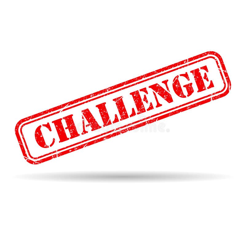 Challenge Stamp Symbol Shdadow, Label Sticker Sign Button, Text Banner ...