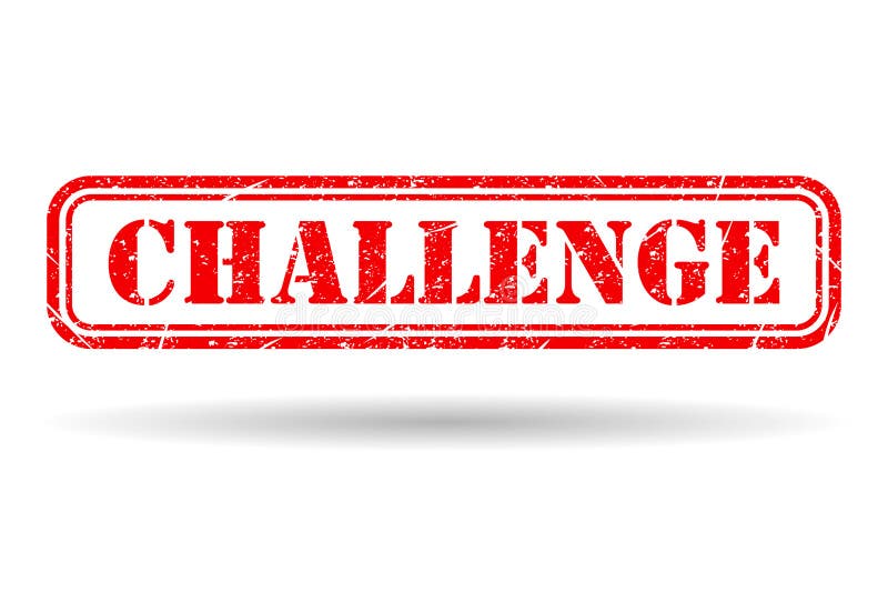 Challenge Stamp Symbol Shdadow, Label Sticker Sign Button, Text Banner ...
