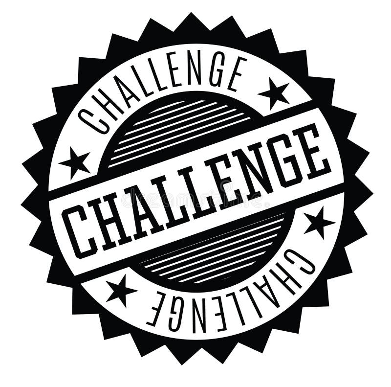 Challenge stamp on white stock vector. Illustration of business - 125440794