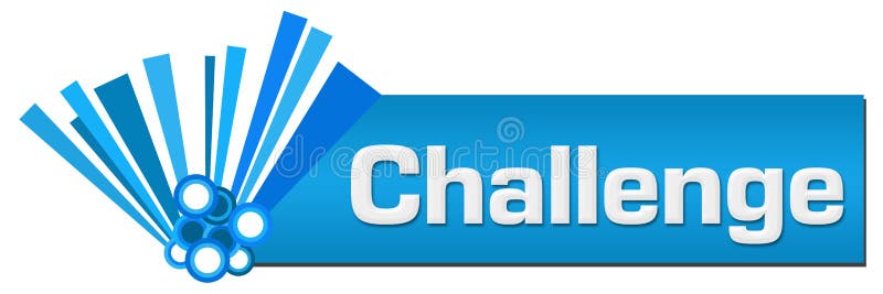 Challenge Blue 3d Realistic Square Button Stock Vector - Illustration ...
