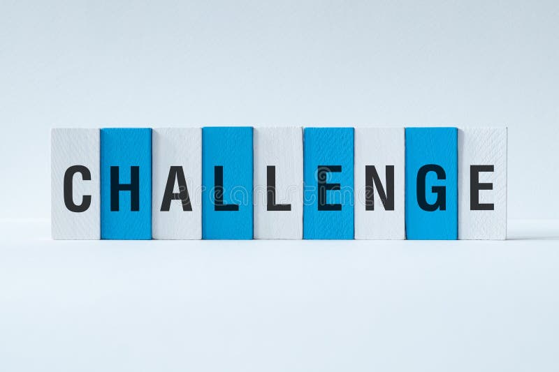 Challenge - Word Concept on Building Blocks, Text Stock Image - Image ...
