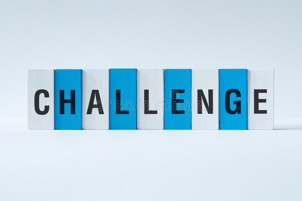 Challenge - Word Concept on Building Blocks, Text Stock Image - Image ...