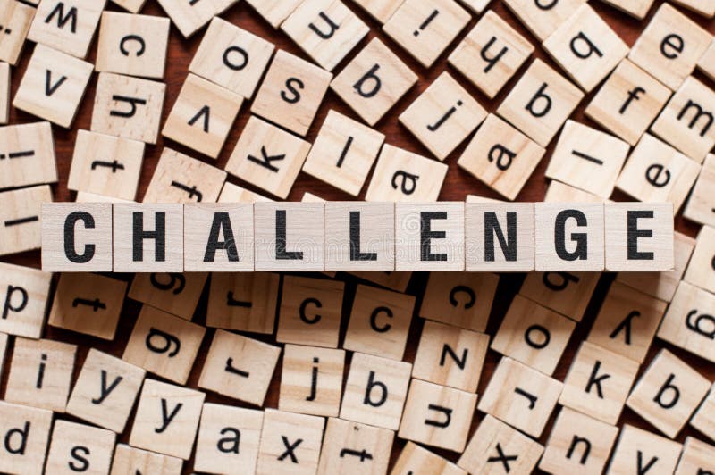Challenge word concept stock image. Image of career - 144996171