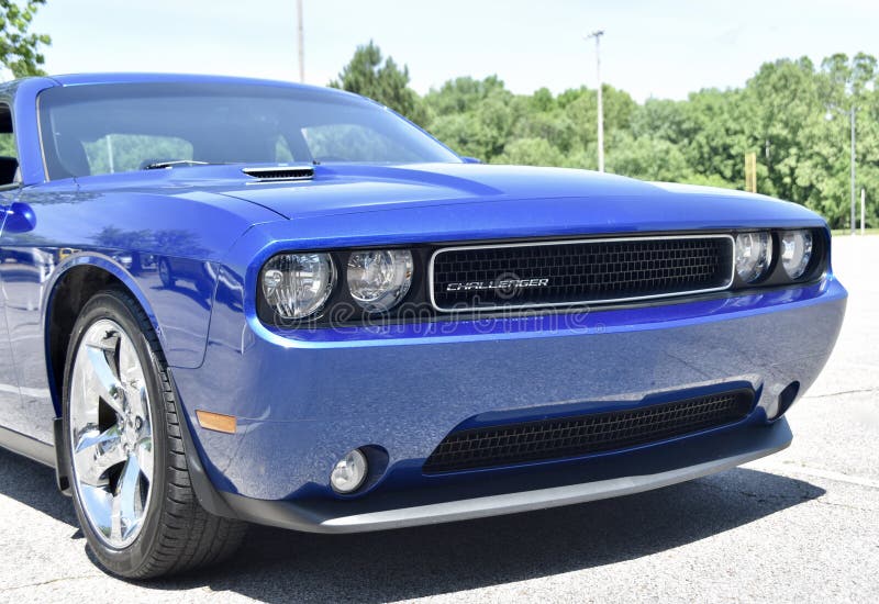 Challenger by Dodge Front End Editorial Stock Photo - Image of engine ...