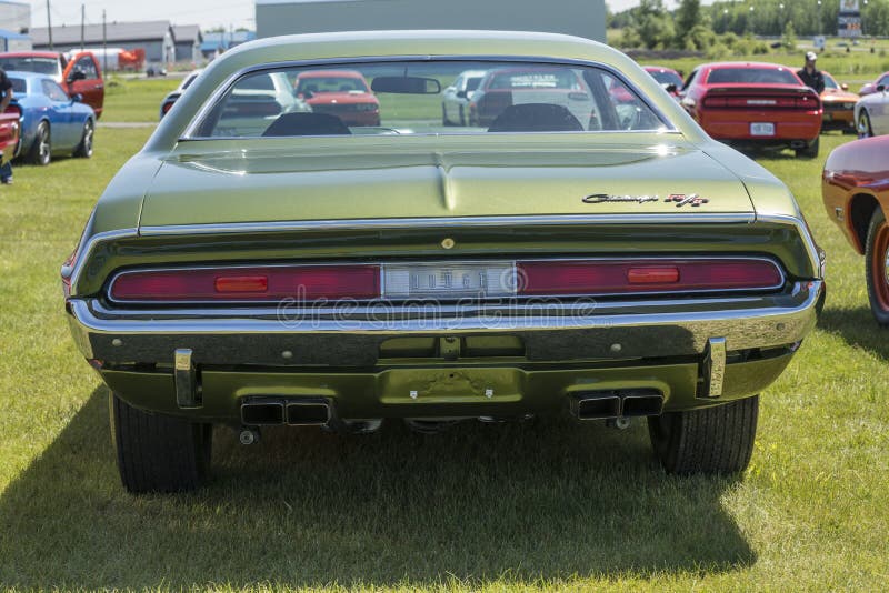 Challenger rear end editorial image. Image of classic - 55813830