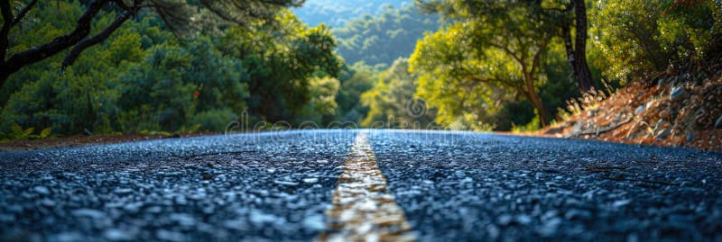 Challenges: the Road Ascends Steeply, Representing Obstacle Stock Photo ...