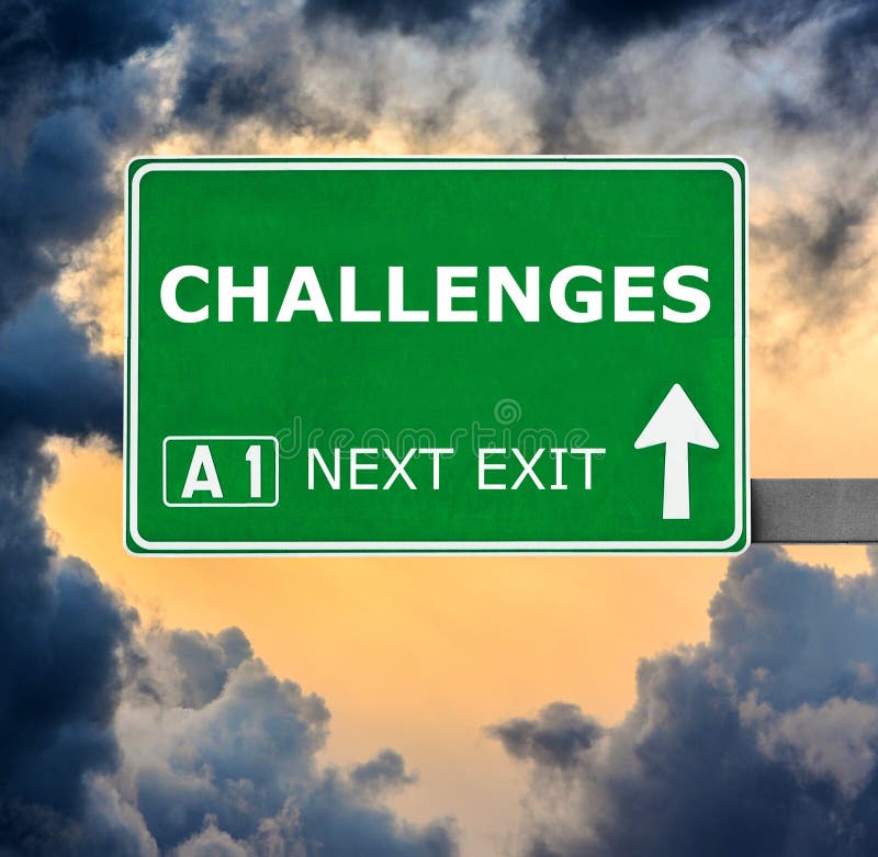 Challenges Sign stock image. Image of directing, metal - 5140179