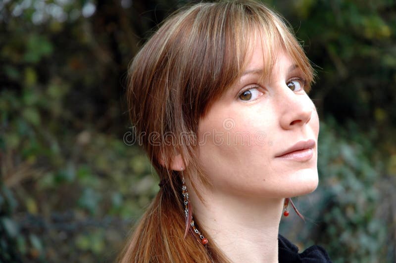 Challenging look stock image. Image of gorgeous, eyes, hair - 322815