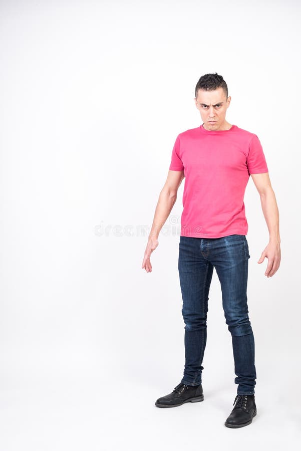 Challenging man stock photo. Image of white, beware - 178684998