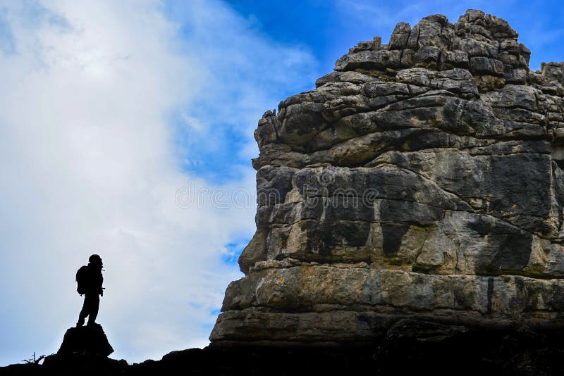 Challenging Natural Conditions and Adventure Stock Image - Image of ...