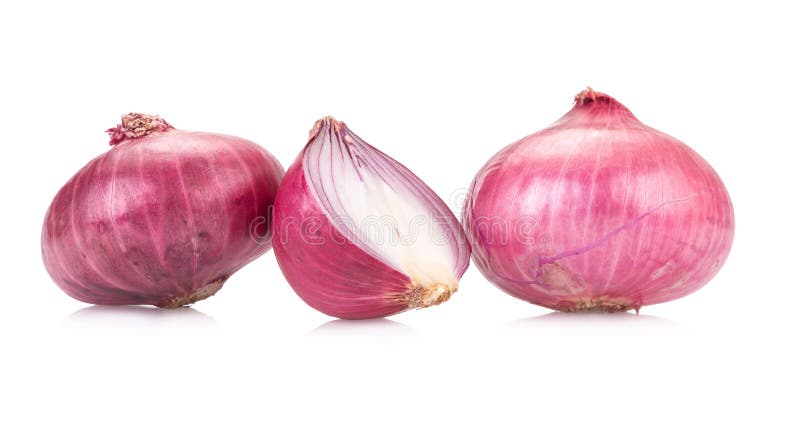 Chalotes Aislados En El Fondo Blanco Imagen de archivo - Imagen de ...