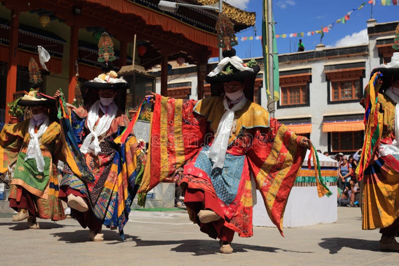 Cham dance performance editorial stock photo. Image of parade - 27044548