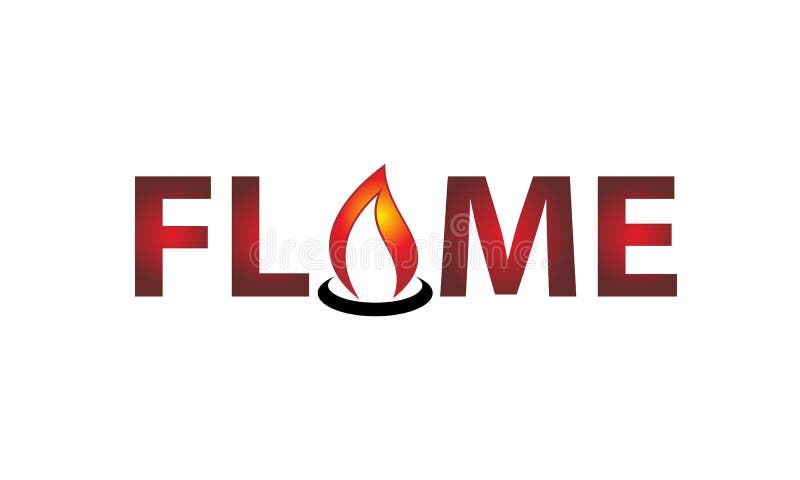 Chama Logo Design Template ilustração do vetor. Ilustração de objeto ...