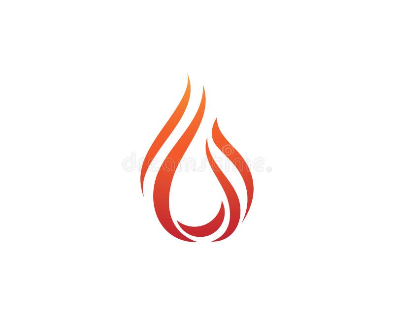 Chama Logo Template Do Fogo Ilustração do Vetor - Ilustração de ...