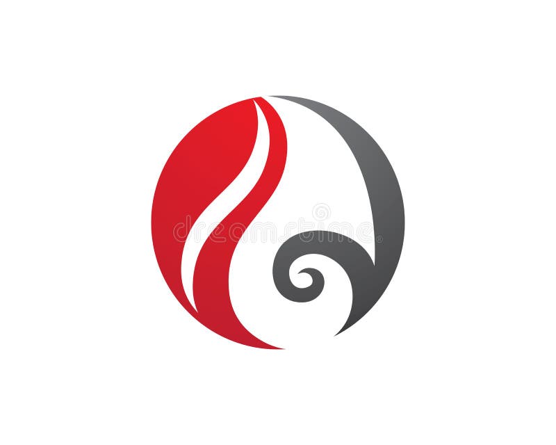 Chama Logo Template Do Fogo Ilustração do Vetor - Ilustração de calor ...