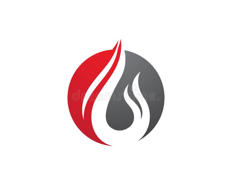 Chama Logo Template Do Fogo Ilustração do Vetor - Ilustração de flama ...
