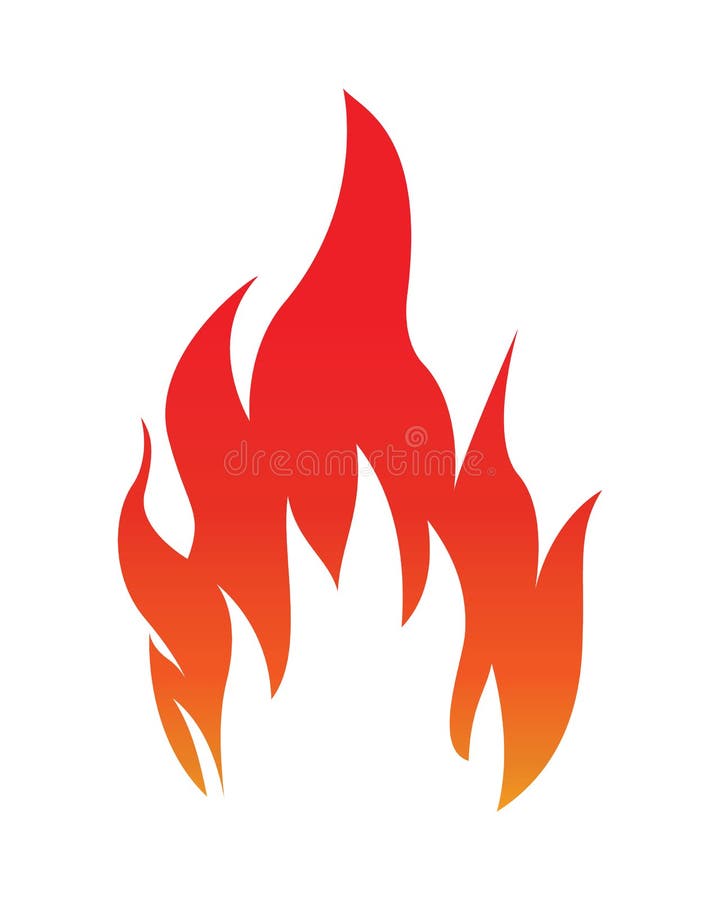 Chama Logo Template Do Fogo Ilustração do Vetor - Ilustração de ...