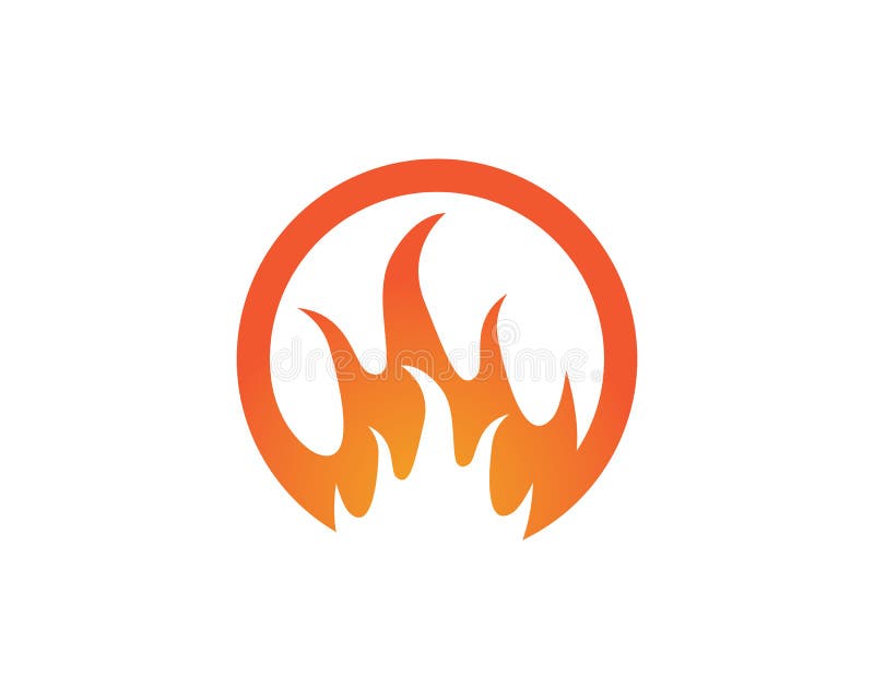 Chama Logo Template Do Fogo Ilustração do Vetor - Ilustração de ...