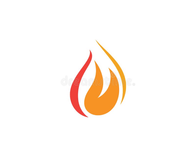 Chama Logo Template Do Fogo Ilustração Stock - Ilustração de incêndio ...