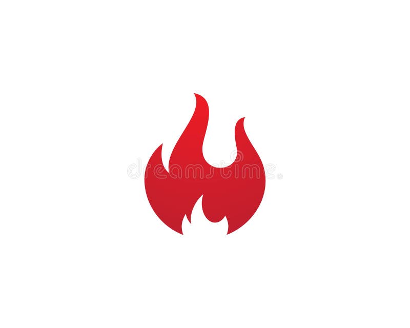 Chama Logo Template Do Fogo Ilustração do Vetor - Ilustração de ...