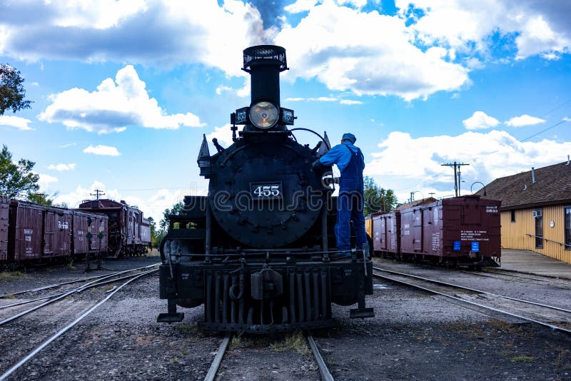Old Train Getting Ready To Move in the United States Editorial Photo ...