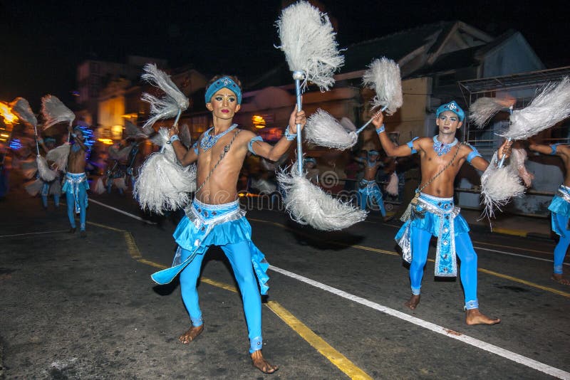Chamara Dancers Perform Along the Streets of Kandy in Sri Lanka during ...