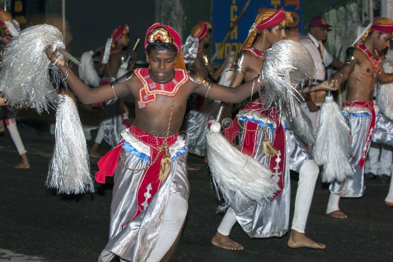 Chamara Dancers Perform Along the Streets of Kandy in Sri Lanka during ...