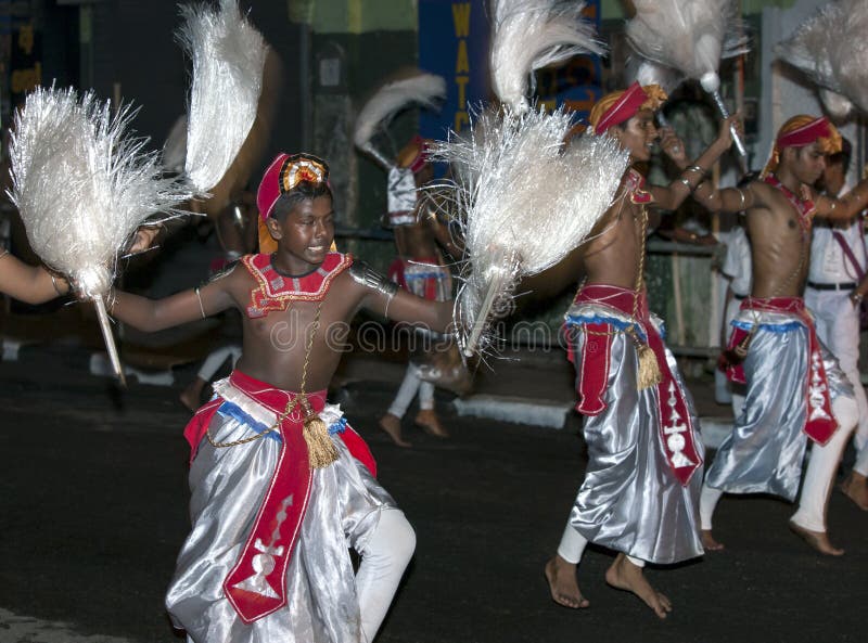 Chamara Dancers Perform Along the Streets of Kandy in Sri Lanka during ...