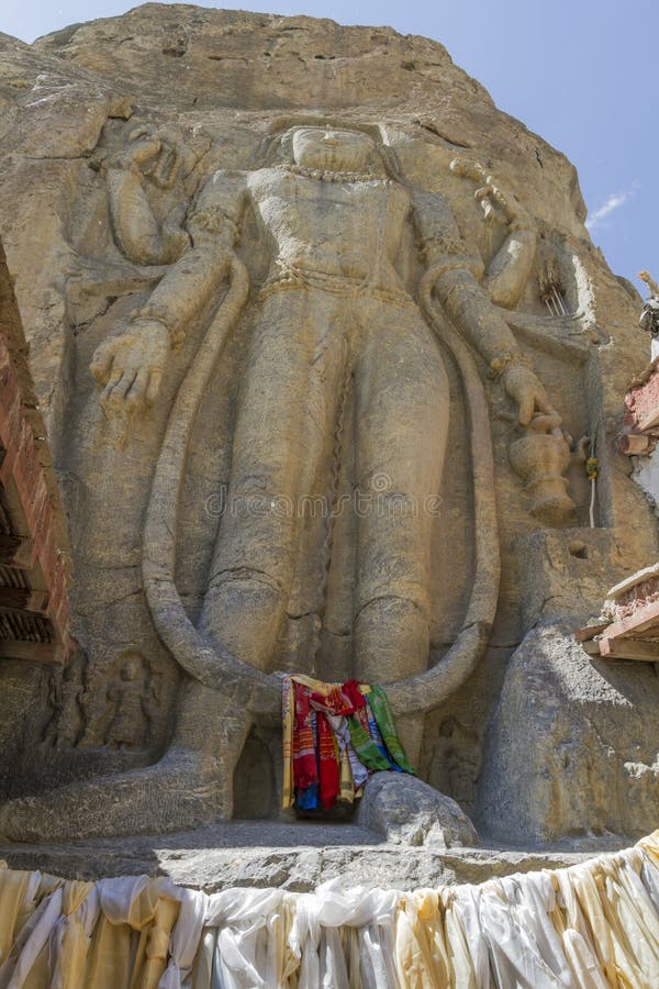 Chamba Statue in the Village of Mulbekh, Ladakh Stock Image - Image of ...