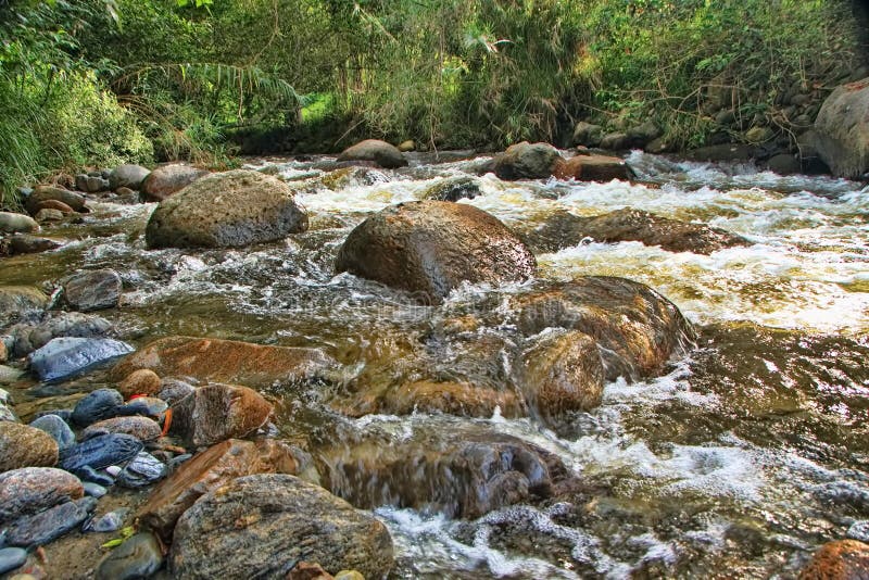 Chambala River, Near Vilcabamba, Ecuador Stock Image - Image of drink ...