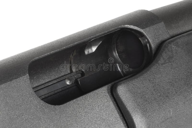 Shotgun with an Empty Chamber and Magazine Stock Image - Image of ...