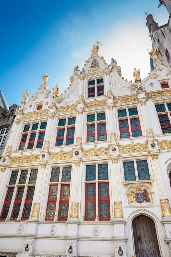 Chambers Building on Castle Square in Bruges Stock Photo - Image of ...