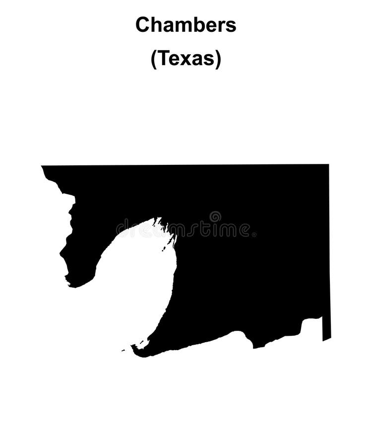 Chambers outline map stock vector. Illustration of detailed - 361790829