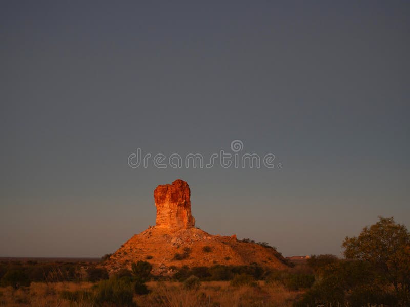Chambers Pillar Near Alice Springs Central Australia Stock Image ...