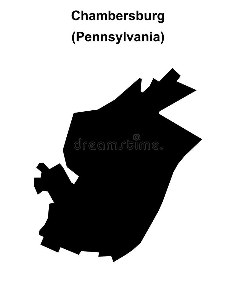 Chambersburg Outline Stock Illustrations – 7 Chambersburg Outline Stock ...