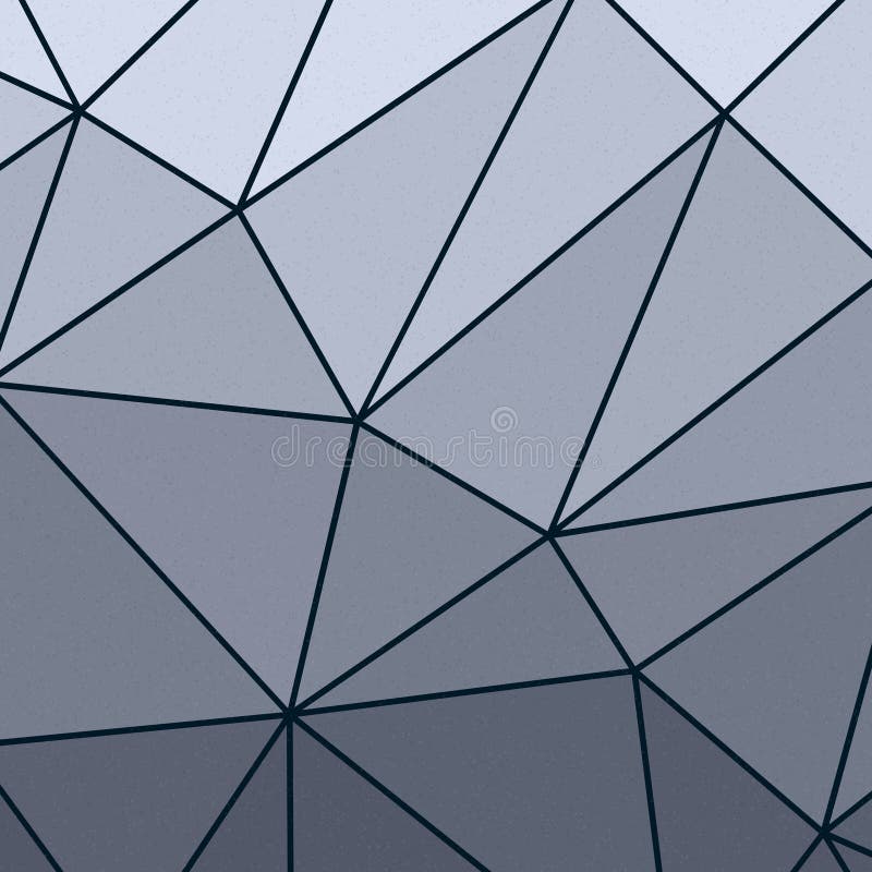 Chambray Blue Color Abstract Color Low-Polygones Generative Art ...