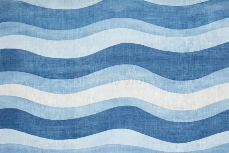 Chambray Blue Wavy Lines, Forming an Elegant and Modern Abstract ...