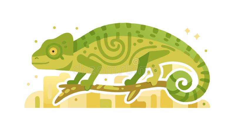 Chameleon on Abstract Sound Waves, Adaptable Audio Visualizer, Dynamic ...