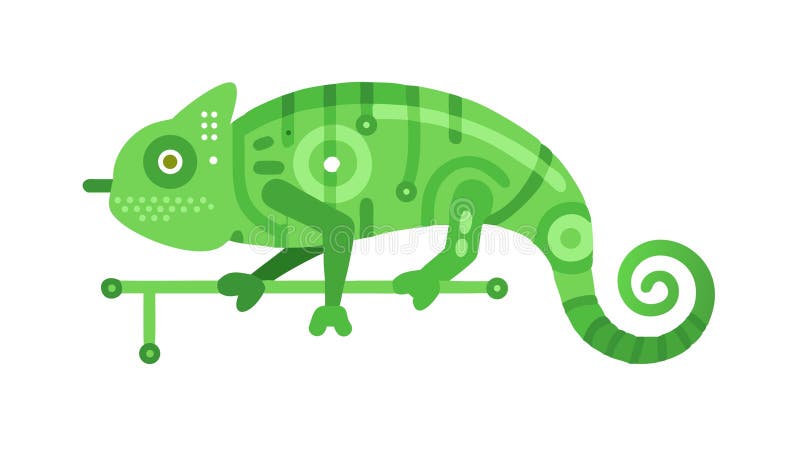 Chameleon on Abstract Structure, Modern Adaptation, Contemporary Design ...