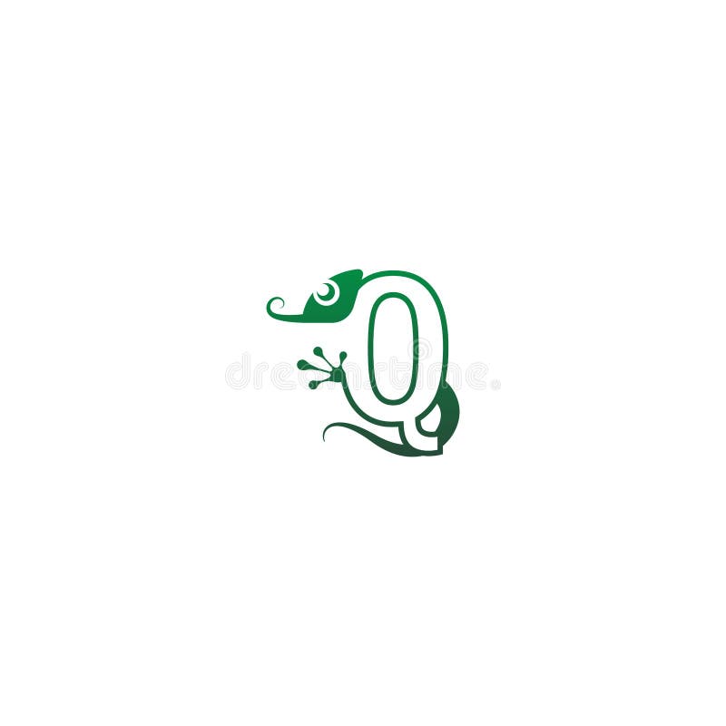 Chameleon Font, Letter Design Concept Stock Vector - Illustration of ...