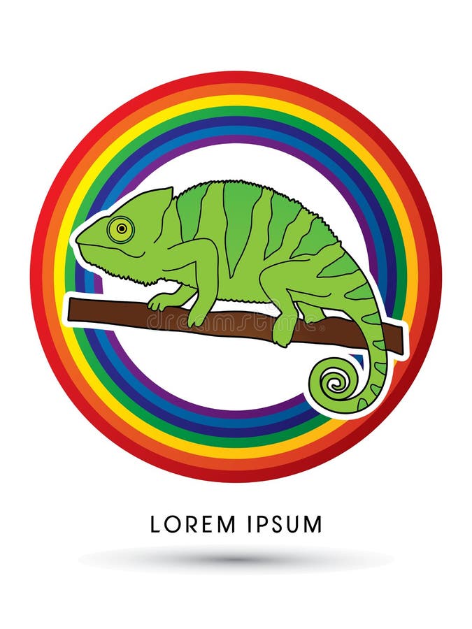 Chameleon graphic vector. stock vector. Illustration of chamaeleo ...
