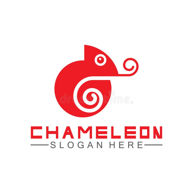 Chameleon Logo Design Template. Vector Illustration Stock Vector ...