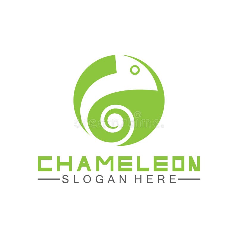 Chameleon Logo Design Template. Vector Illustration Stock Vector ...