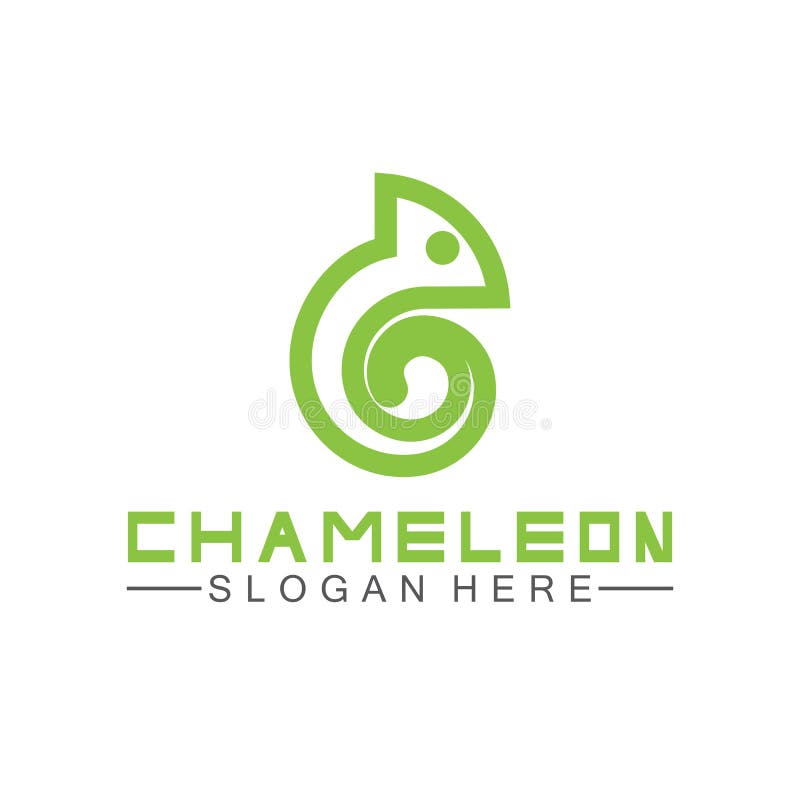 Chameleon Logo Design Template. Vector Illustration Stock Vector ...