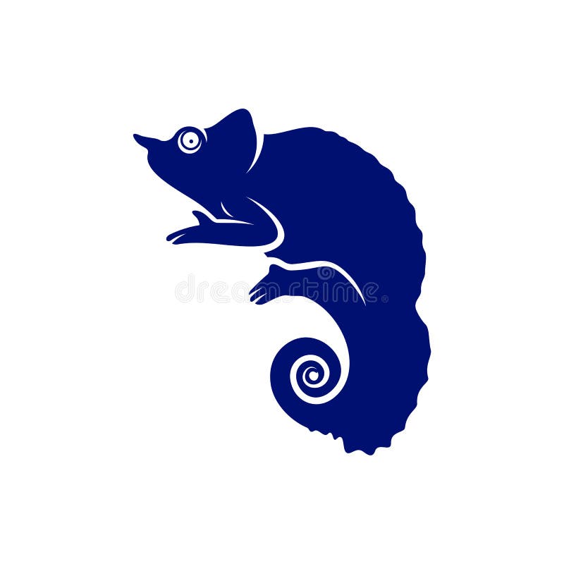Chameleon Logo Design Vector. Icon Symbol Stock Vector - Illustration ...