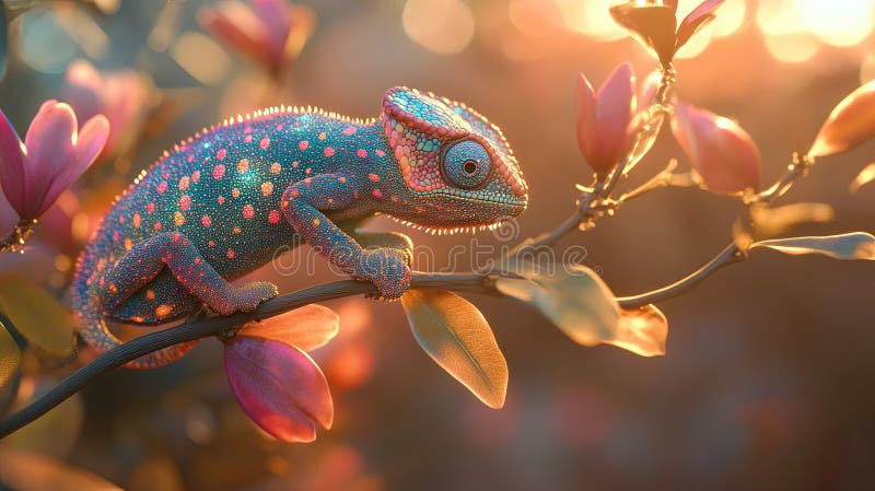 Chameleon Neon Float Color Shift Sun Glow Stock Photos - Free & Royalty ...